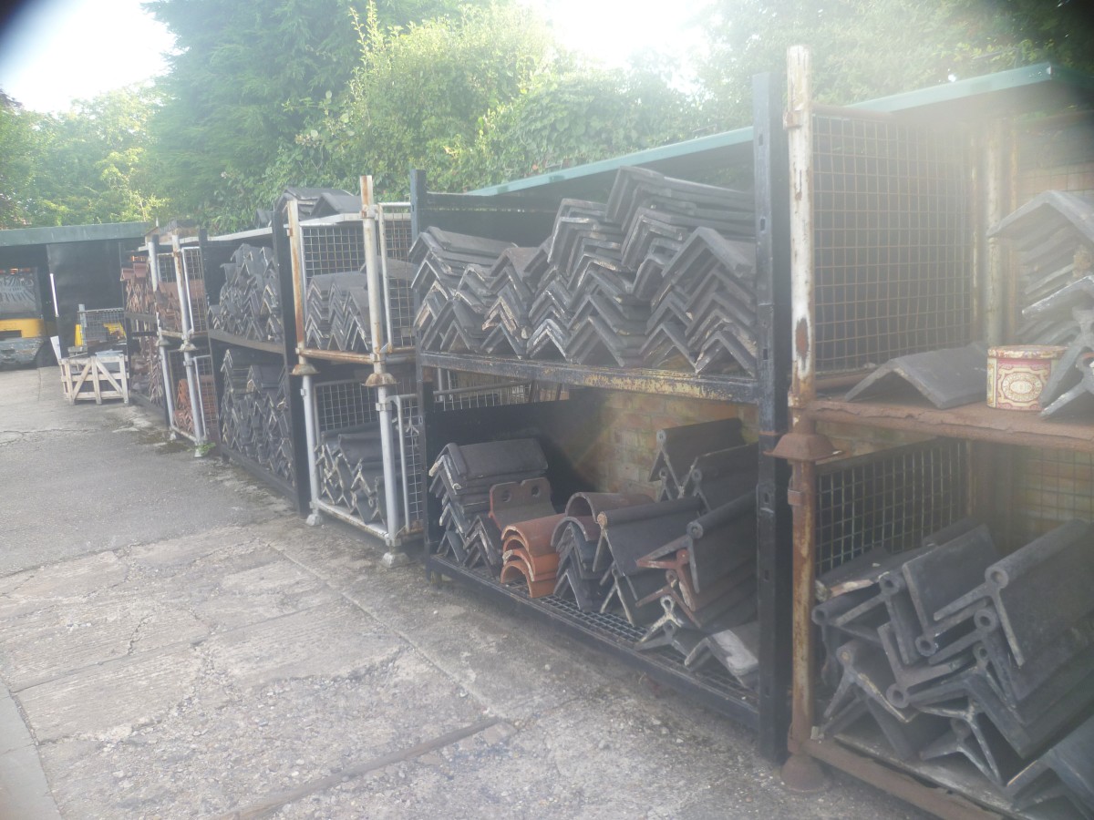 Antique & Reclaimed reclaimed roof ridge tiles staffordshire blue ...