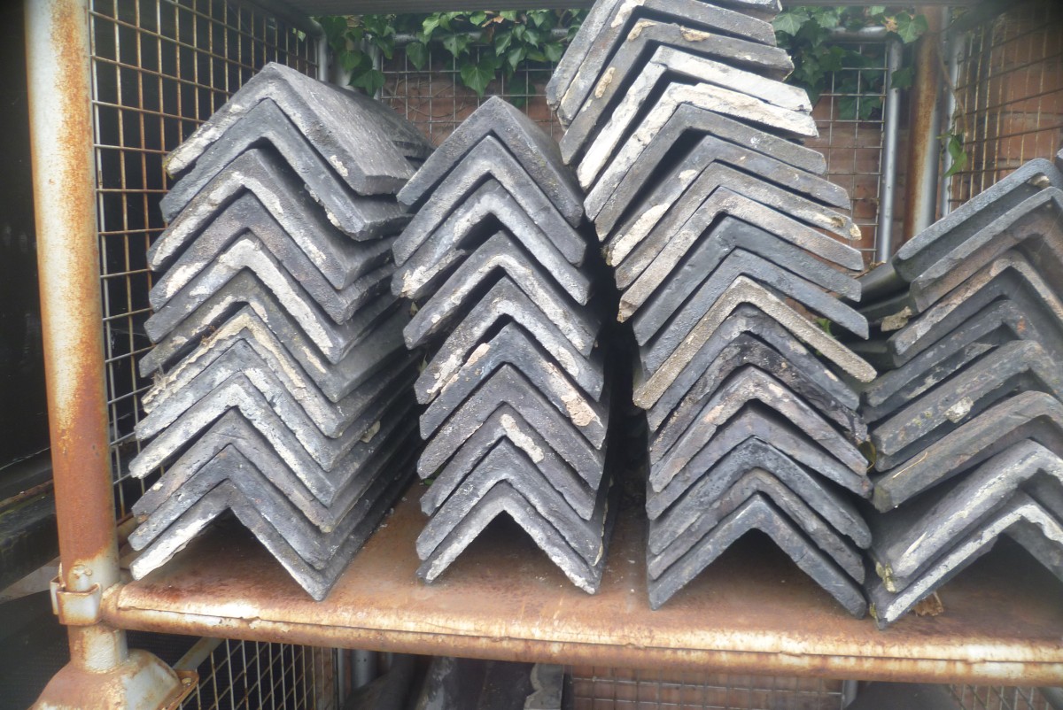 Antique & Reclaimed reclaimed roof ridge tiles staffordshire blue ...