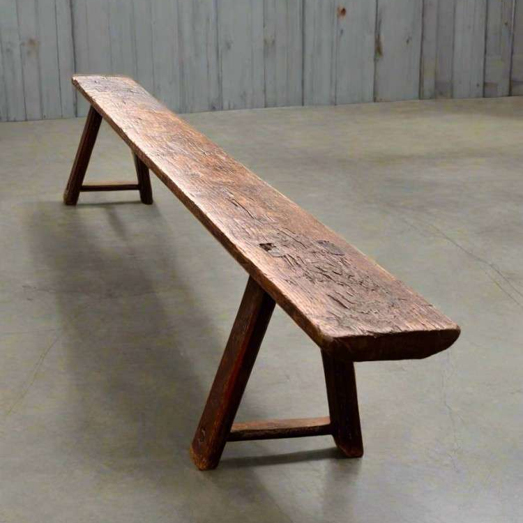 Antique & Reclaimed Antique Pig Bench Oak- SalvoWEB UK