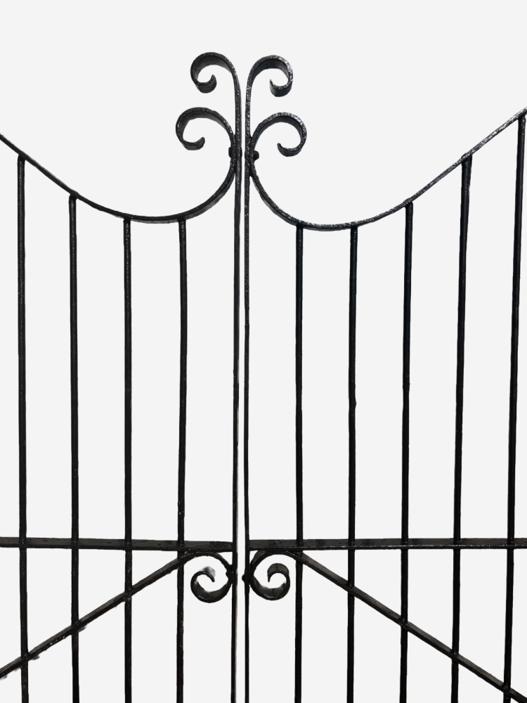Antique & Reclaimed Original Georgian Wrought Iron Gates - SalvoWEB UK