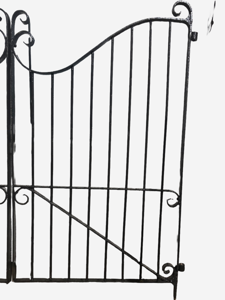 Antique & Reclaimed Original Georgian Wrought Iron Gates - SalvoWEB UK