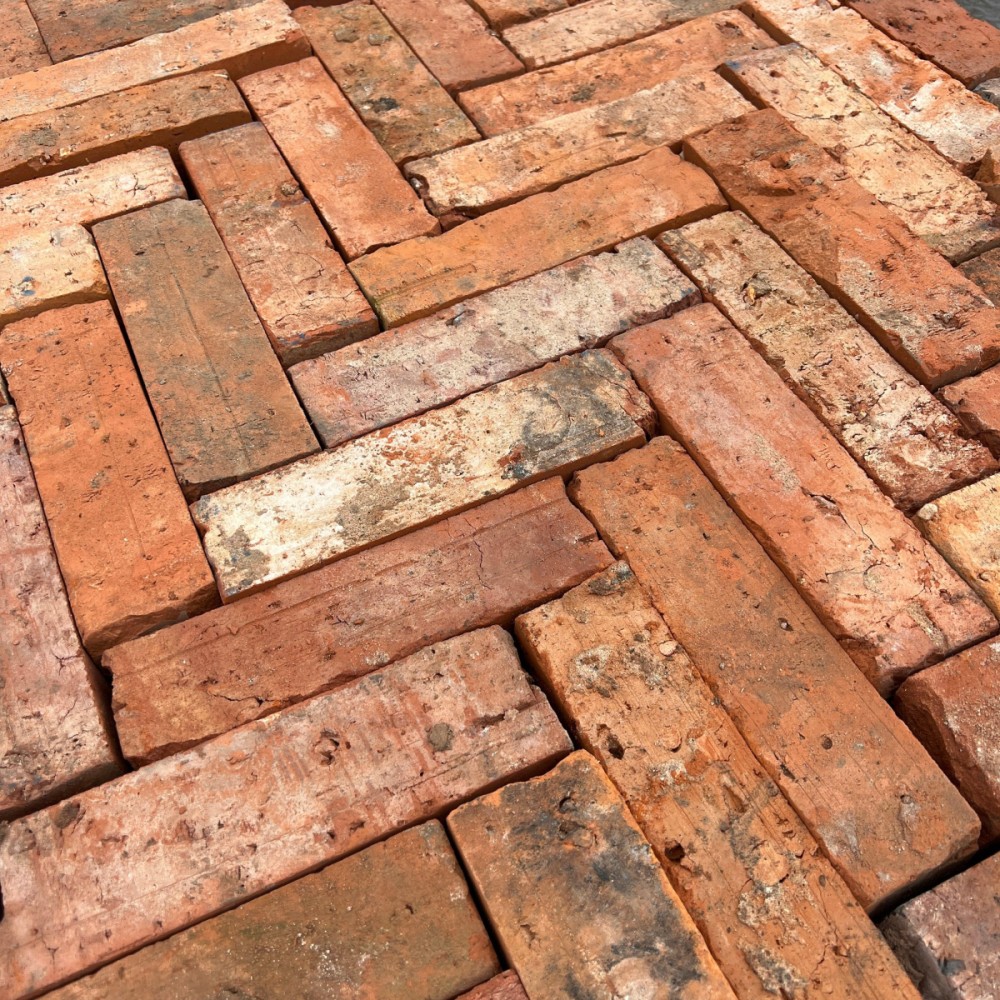 Antique & Reclaimed Reclaimed Narrow Clay Paving Bricks- SalvoWEB UK