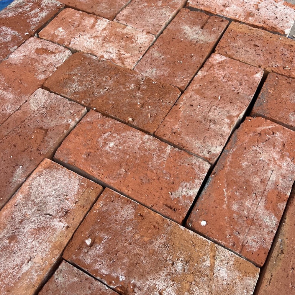 Antique & Reclaimed Reclaimed 2" Orange Wirecut Brick- SalvoWEB UK