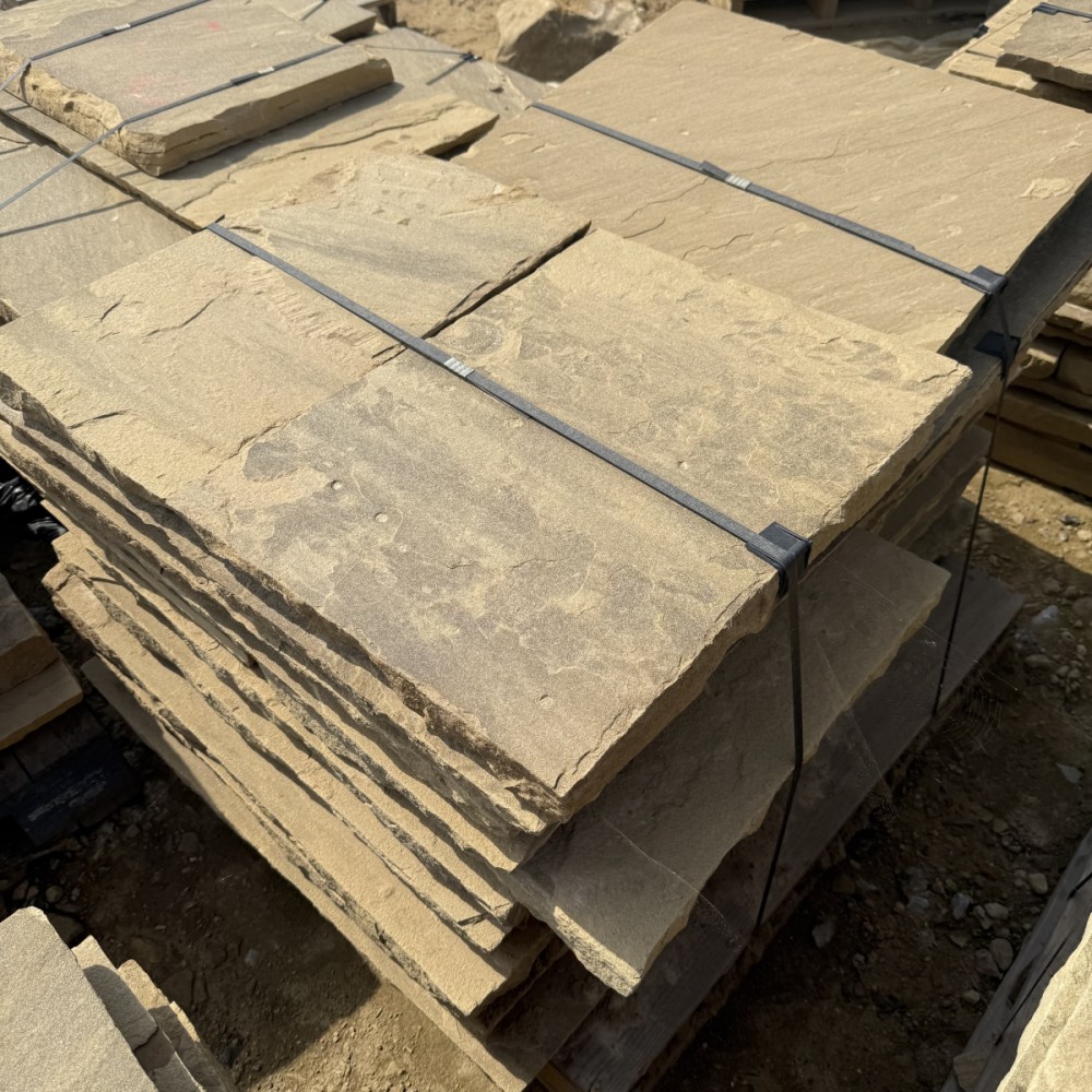 New & Repro New: Yorkshire Stone Riven Paving Flags- SalvoWEB UK