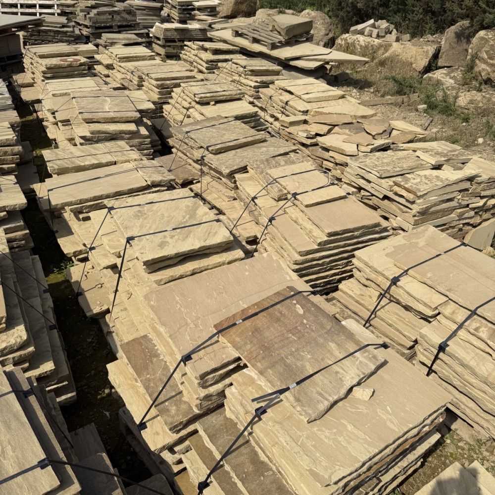 New & Repro New: Yorkshire Stone Riven Paving Flags- SalvoWEB UK