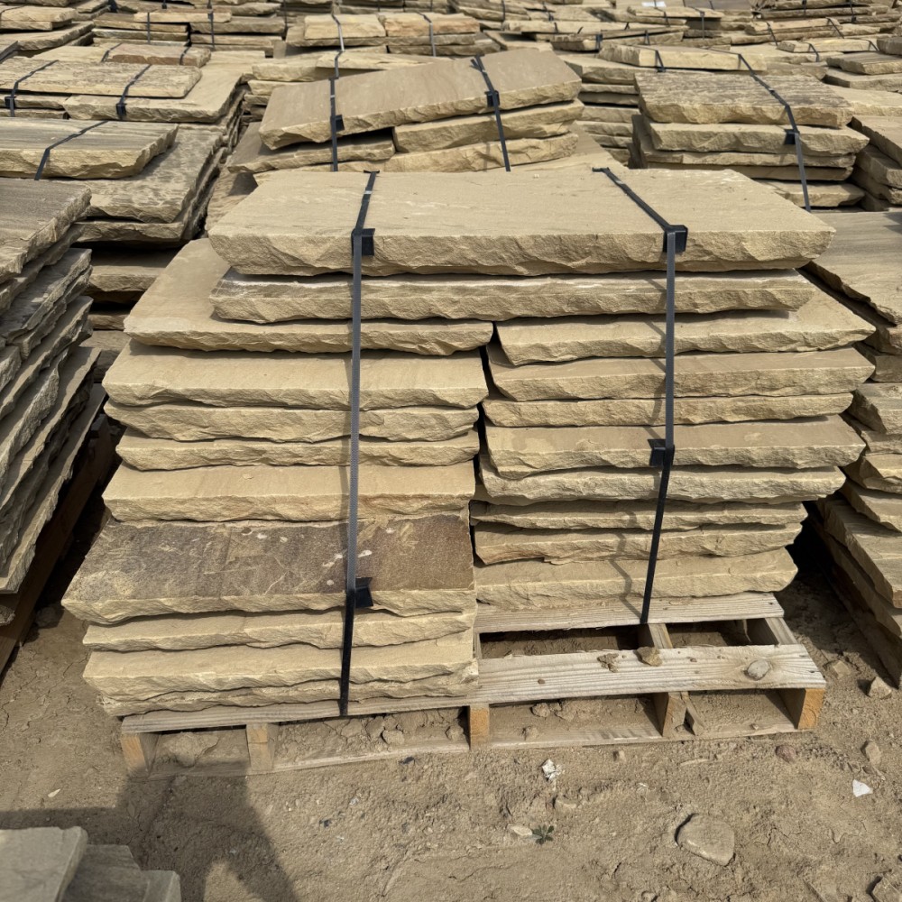 New & Repro New: Yorkshire Stone Riven Paving Flags- SalvoWEB UK