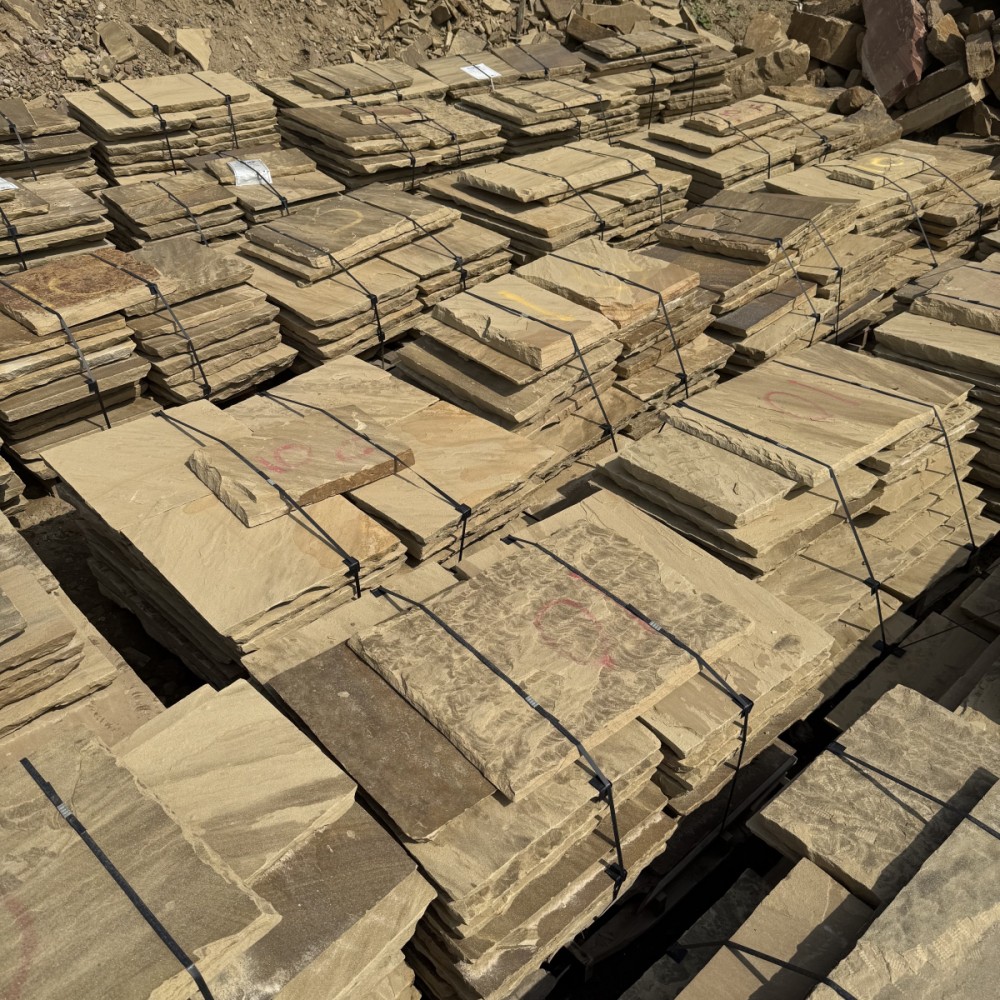 New & Repro New: Yorkshire Stone Riven Paving Flags- SalvoWEB UK