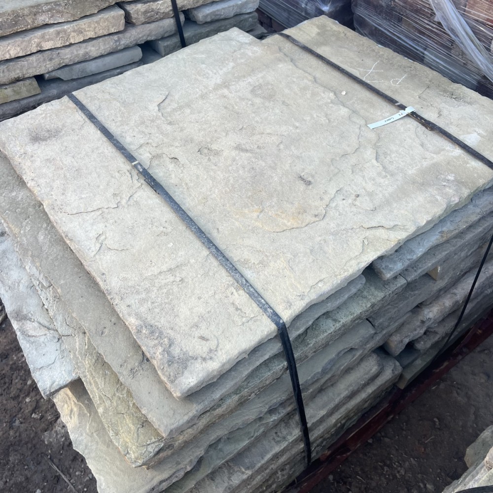 Antique & Reclaimed Reclaimed Grade A Yorkshire Stone Paving - Per SQM ...