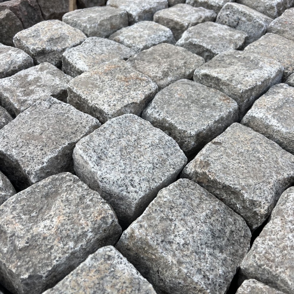 Antique & Reclaimed Reclaimed Granite 4" x 4" London Street Cobbles ...