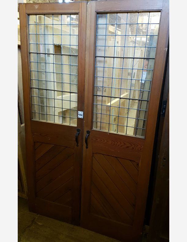 Antique & Reclaimed Vestibule Church style Victorian 1/2 glazed doors ...