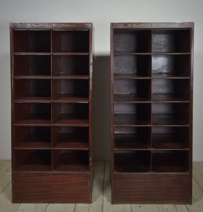 Antique & Reclaimed McCall Pattern steel drawers pigeon holes cabinets ...