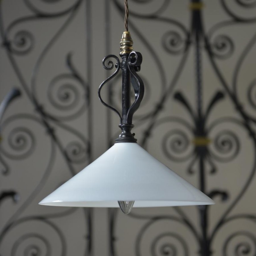 Antique & Reclaimed coolie shade with wrought iron gallery.- SalvoWEB UK